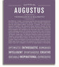 Augustus | Name Art Print - Personalized Custom Gifts – Name Stories