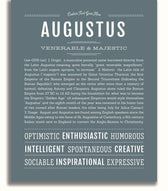 Augustus | Name Art Print – Name Stories