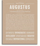 Augustus Personalized Name Meaning Art Prints – Name Stories
