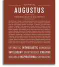 Augustus | Name Art Print - Personalized Custom Gifts – Name Stories