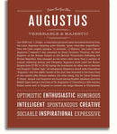 Augustus | Name Art Print – Name Stories