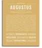 Augustus Personalized Name Meaning Art Prints – Name Stories