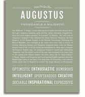 Augustus | Name Art Print - Personalized Custom Gifts – Name Stories