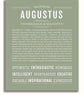 Augustus | Name Art Print – Name Stories