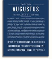 Augustus | Name Art Print - Personalized Custom Gifts – Name Stories