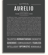 Aurelio | Name Art Print – Name Stories