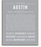 Austin | Name Art Print – Name Stories