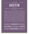 Austin | Name Art Print – Name Stories
