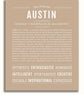 Austin | Name Art Print – Name Stories