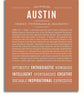 Austin | Name Art Print – Name Stories