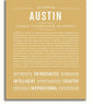 Austin | Name Art Print – Name Stories