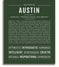 Austin | Name Art Print – Name Stories