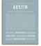 Austin Personalized Name Meaning Art Prints – Name Stories
