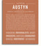Austyn Personalized Name Meaning Art Prints – Name Stories