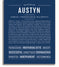 Austyn (female) | Name Art Print – Name Stories