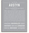 Austyn Personalized Name Meaning Art Prints – Name Stories