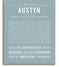 Austyn (male) | Name Art Print – Name Stories