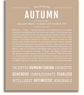 Autumn Personalized Name Meaning Art Prints – Name Stories