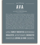 Ava | Name Art Print – Name Stories