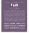 Avah | Name Art Print – Name Stories