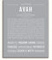 Avah | Name Art Print – Name Stories