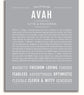 Avah | Name Art Print – Name Stories
