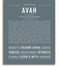 Avah | Name Art Print – Name Stories