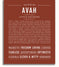 Avah | Name Art Print – Name Stories