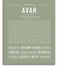 Avah | Name Art Print – Name Stories