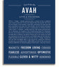 Avah | Name Art Print – Name Stories