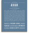Avah | Name Art Print – Name Stories