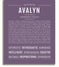 Avalyn | Name Art Print – Name Stories