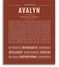 Avalyn | Name Art Print – Name Stories