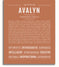 Avalyn | Name Art Print – Name Stories