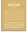 Avalynn Personalized Name Meaning Art Prints – Name Stories