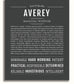 Averey | Name Art Print – Name Stories