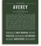 Averey | Name Art Print – Name Stories