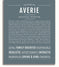 Averie | Name Art Print – Name Stories