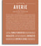 Averie | Name Art Print – Name Stories