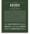 Averie | Name Art Print – Name Stories