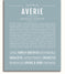 Averie | Name Art Print – Name Stories