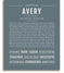 Avery (male) | Name Art Print – Name Stories