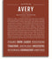Avery (male) | Name Art Print – Name Stories