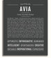 Avia Personalized Name Meaning Art Prints – Name Stories