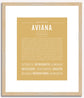Aviana | Name Art Print – Name Stories