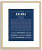 Aviana | Name Art Print – Name Stories
