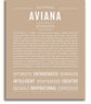 Aviana | Name Art Print – Name Stories