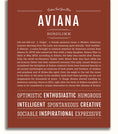 Aviana | Name Art Print – Name Stories