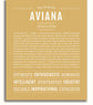 Aviana | Name Art Print – Name Stories