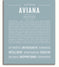 Aviana | Name Art Print – Name Stories